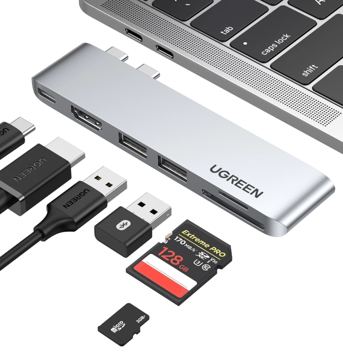 UGREEN Thunderbolt Dual Port Type-C Multifunction Adapter (Macbook Air ...